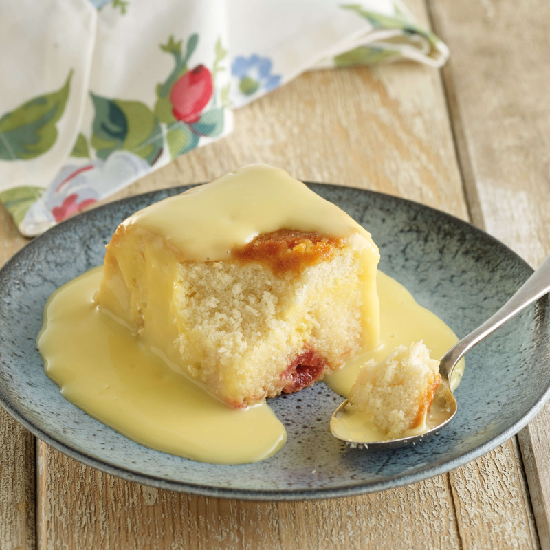 Cherry Sponge With Custard (Pack Of 2)