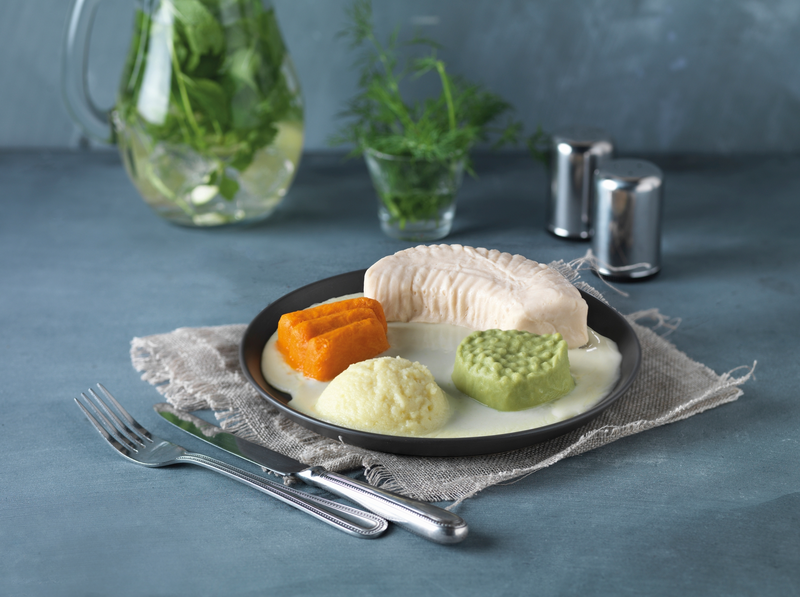 Puréed Salmon in Dill and Cream Sauce