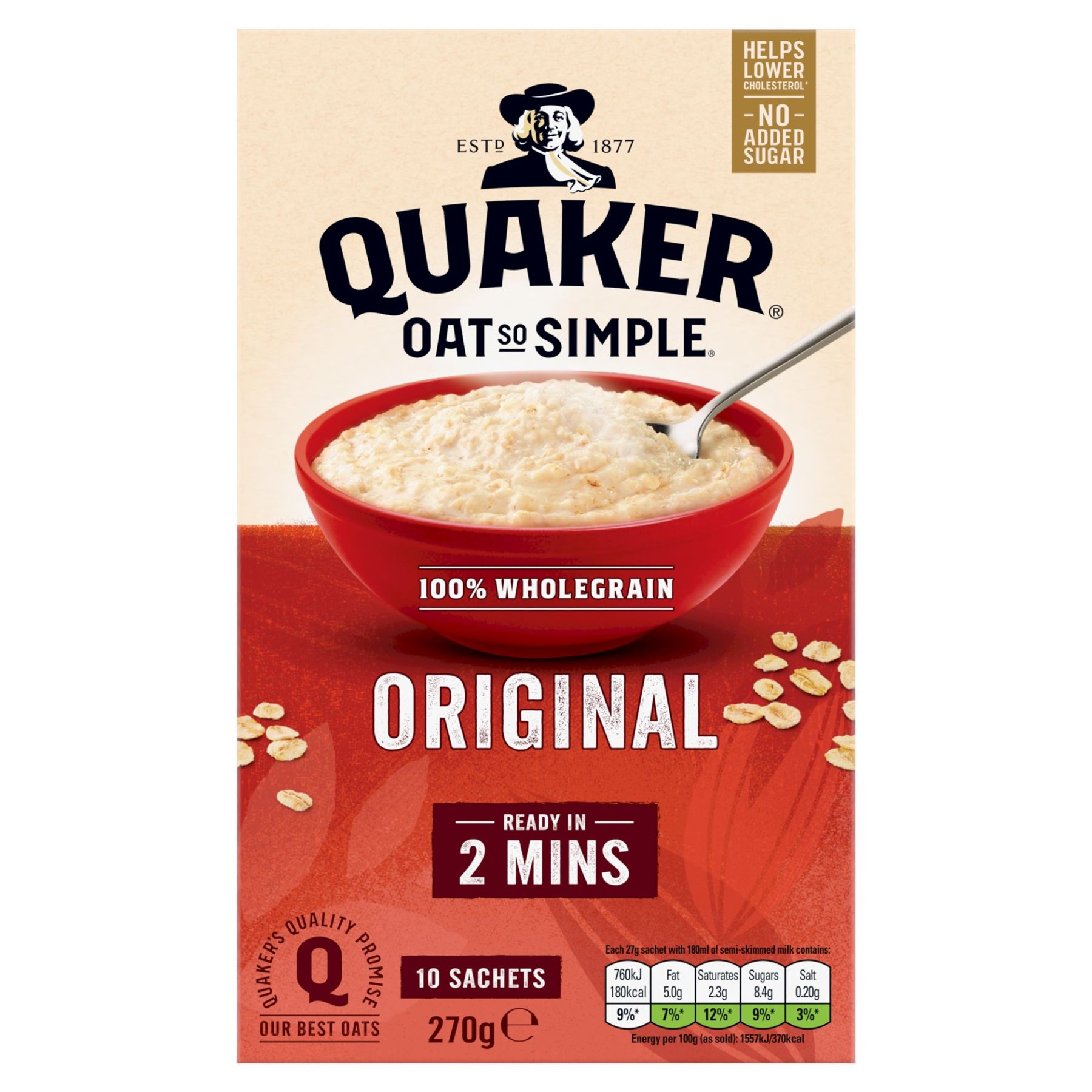 Quaker Original Oat So Simple Porridge